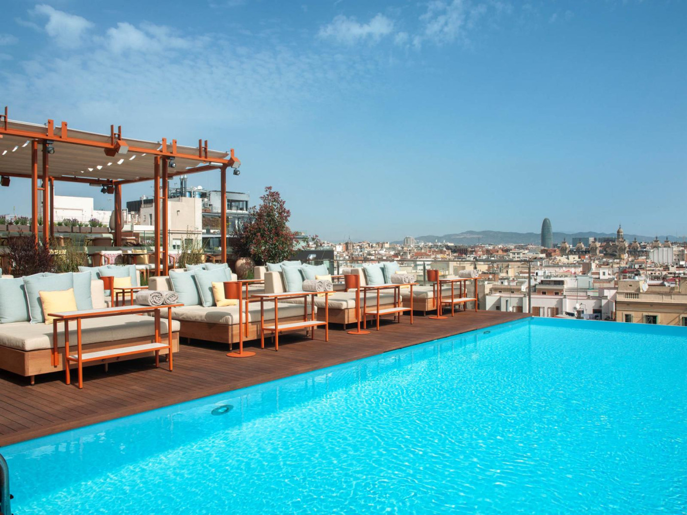 Rooftop hotel pool in Barcelona | Grand Hotel Central
